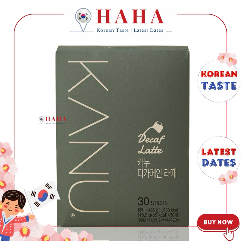 Cà phê không caffein hàn quốc an toàn cho bà bầu KANU DECAF LATTE 맥심 카누 ...