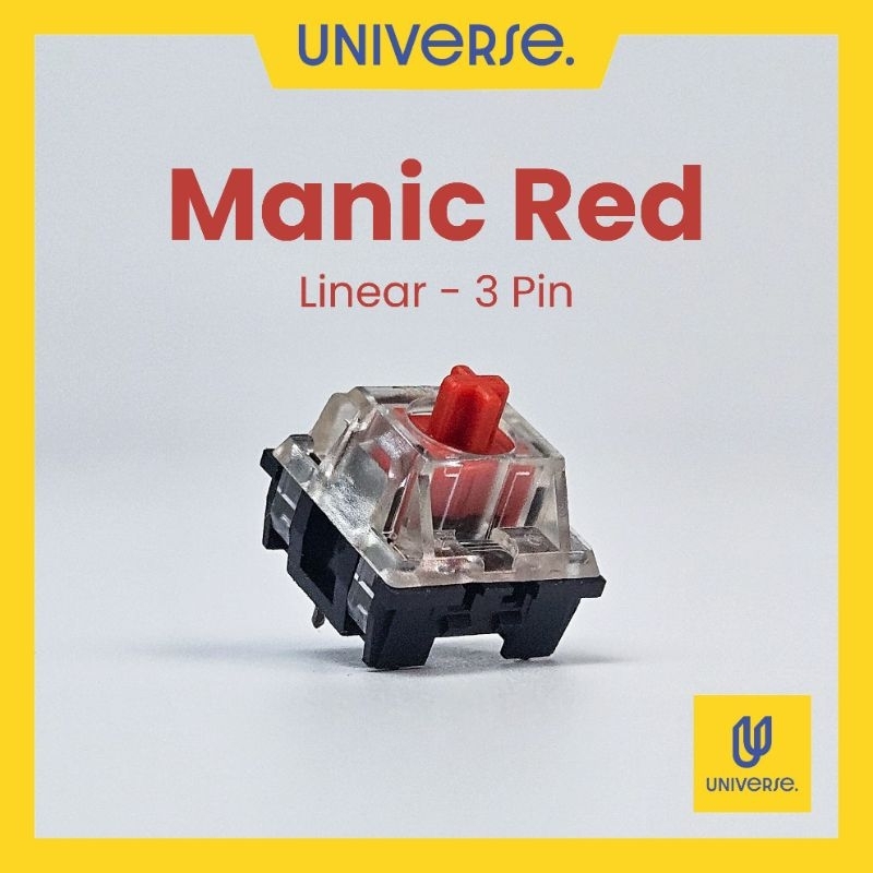 Manic Red Switch - Linear 45g - Switch Bàn Phím Cơ 3 Pin - Phím Cơ ...