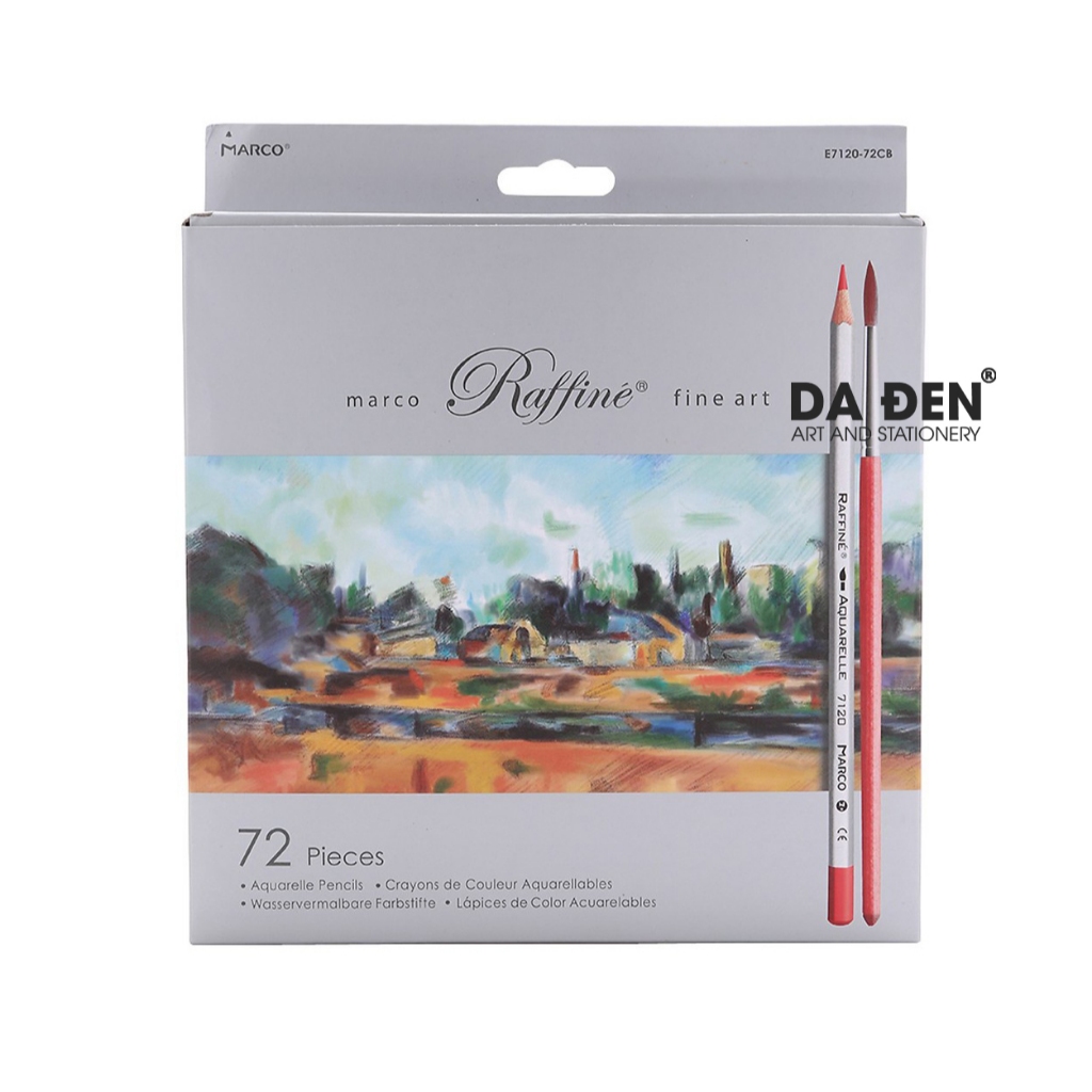 [DA ĐEN - QUẬN 3] Chì Màu Nước 72 Màu Hộp Giấy Marco Raffine (7120-72CB ...