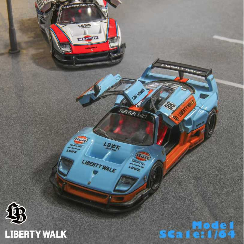 Mô hình xe Ferrari F40 LBWK Gull wing doors tỉ lệ Demon King OT64225 ...