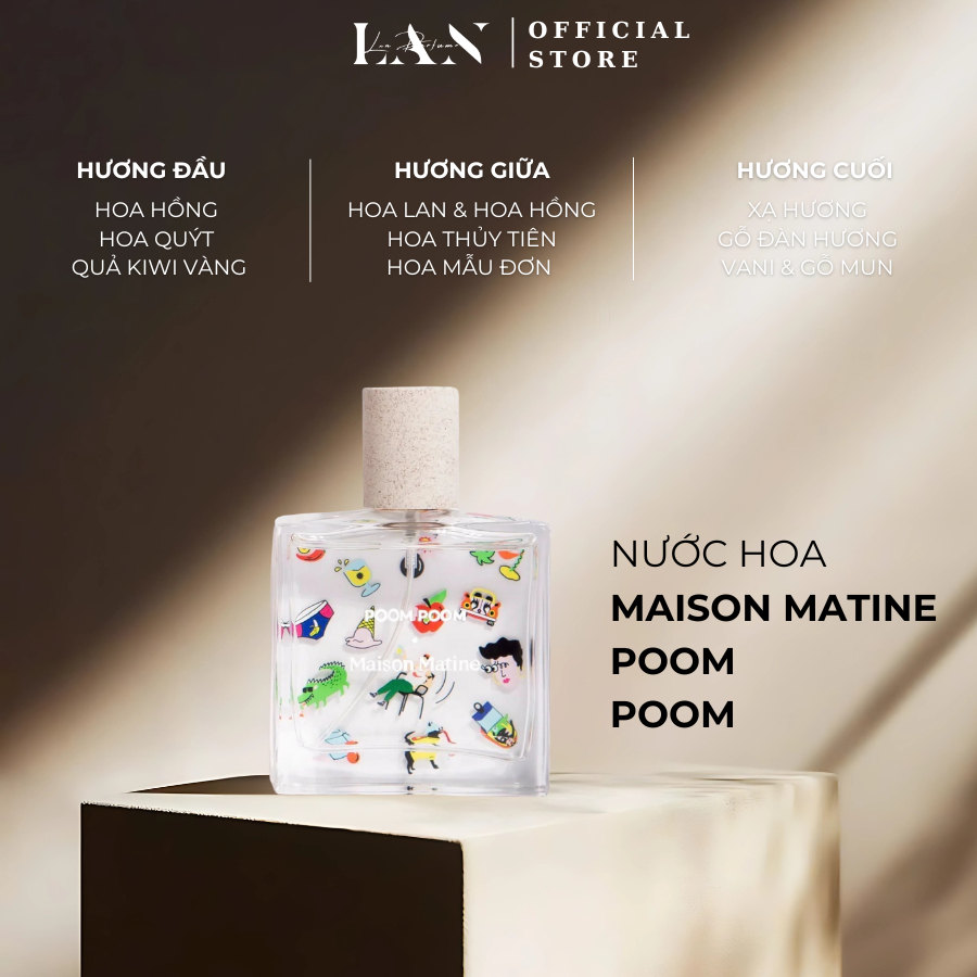 [LAN] Nước Hoa Unisex Maison Matine Poom Poom EDP 10/20ml | Shopee Việt Nam