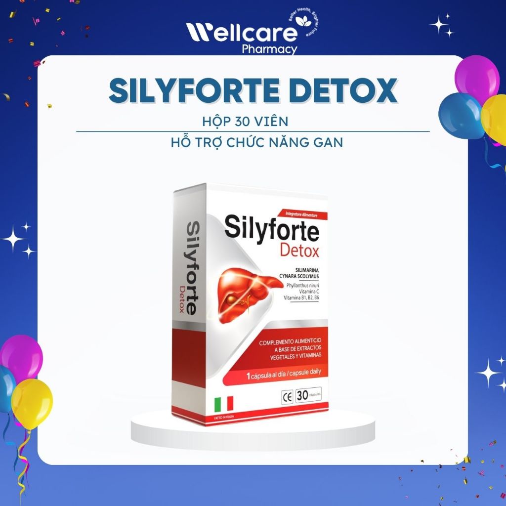 SILYFORTE DETOX [Chính hãng] - HỖ TRỢ CHỨC NĂNG GAN - HỘP 30 VIÊN ...