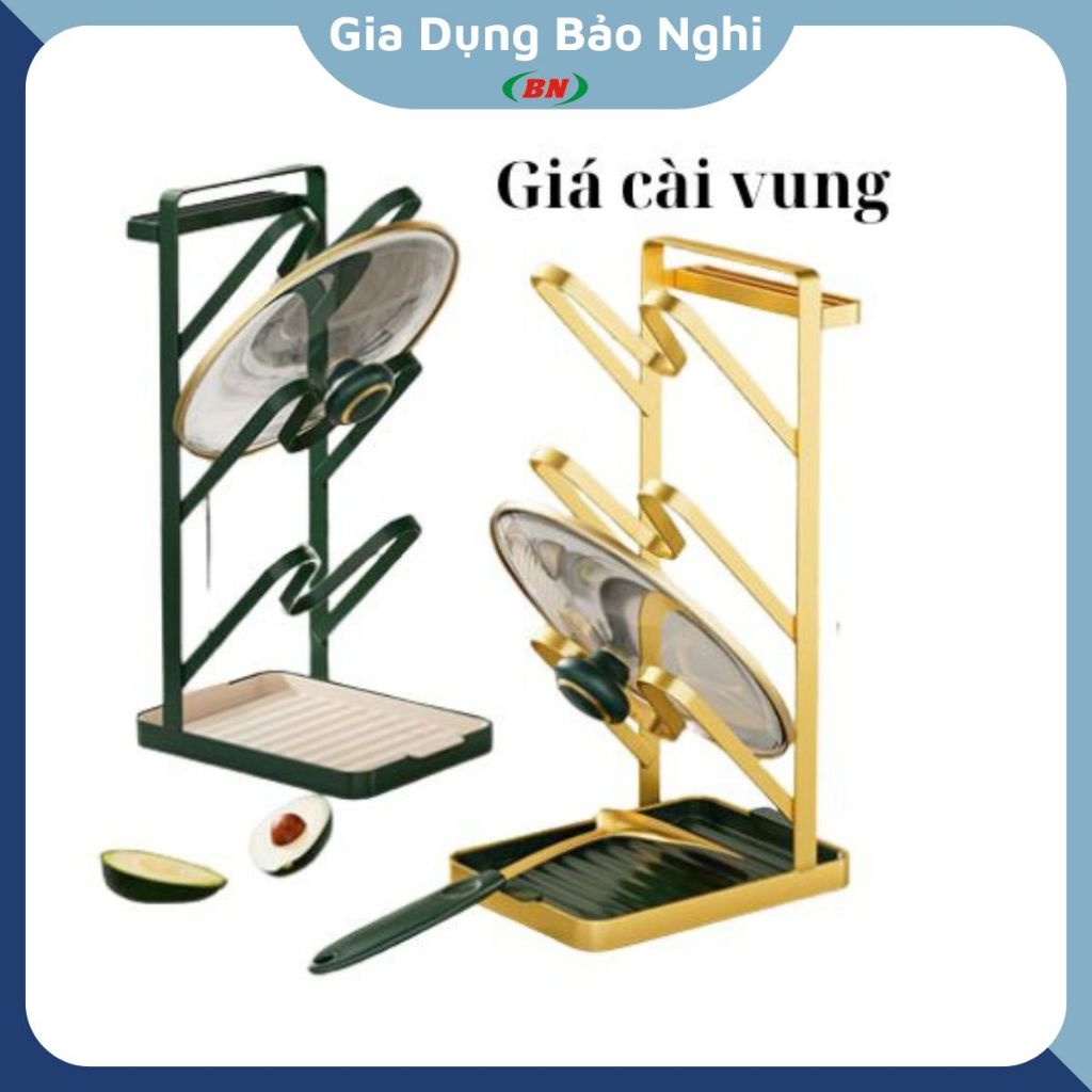 Kệ để nắp vung nồi khung thép chịu lực cứng cáp,giá để vung xoang nồi ...
