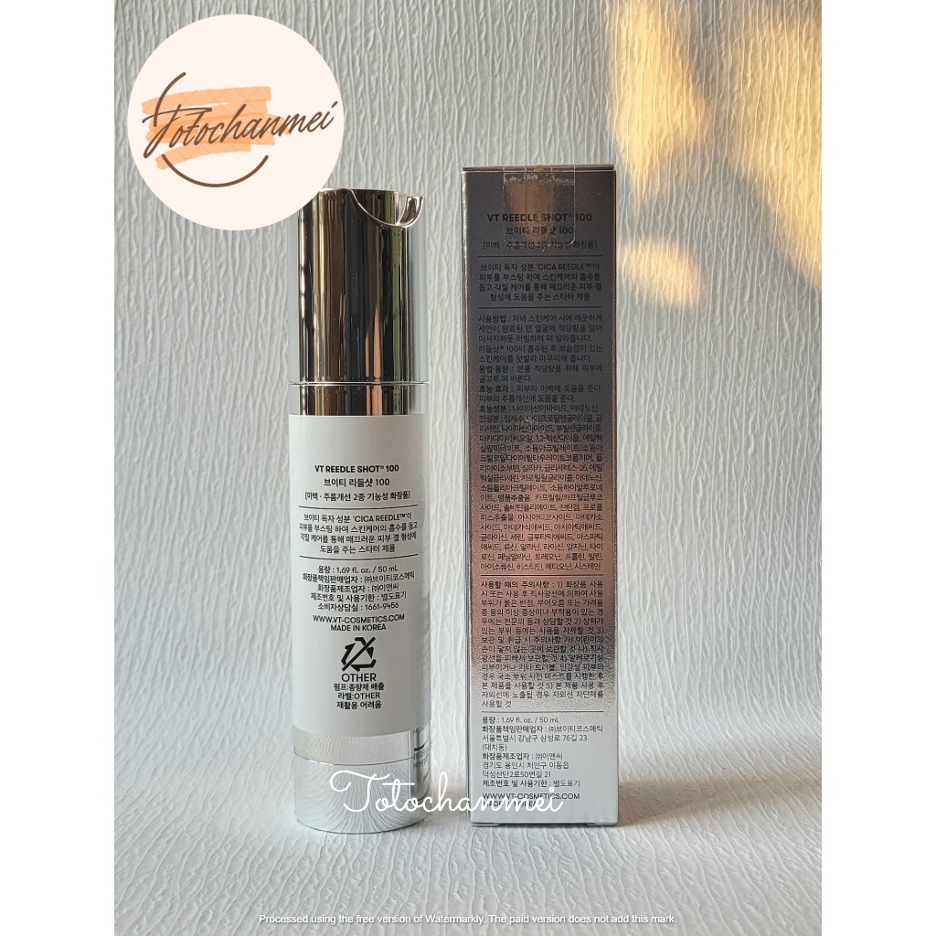 (Có sẵn) Tinh chất vi kim VT REEDLE SHOT 100 hỗ trợ thu nhỏ lỗ chân ...