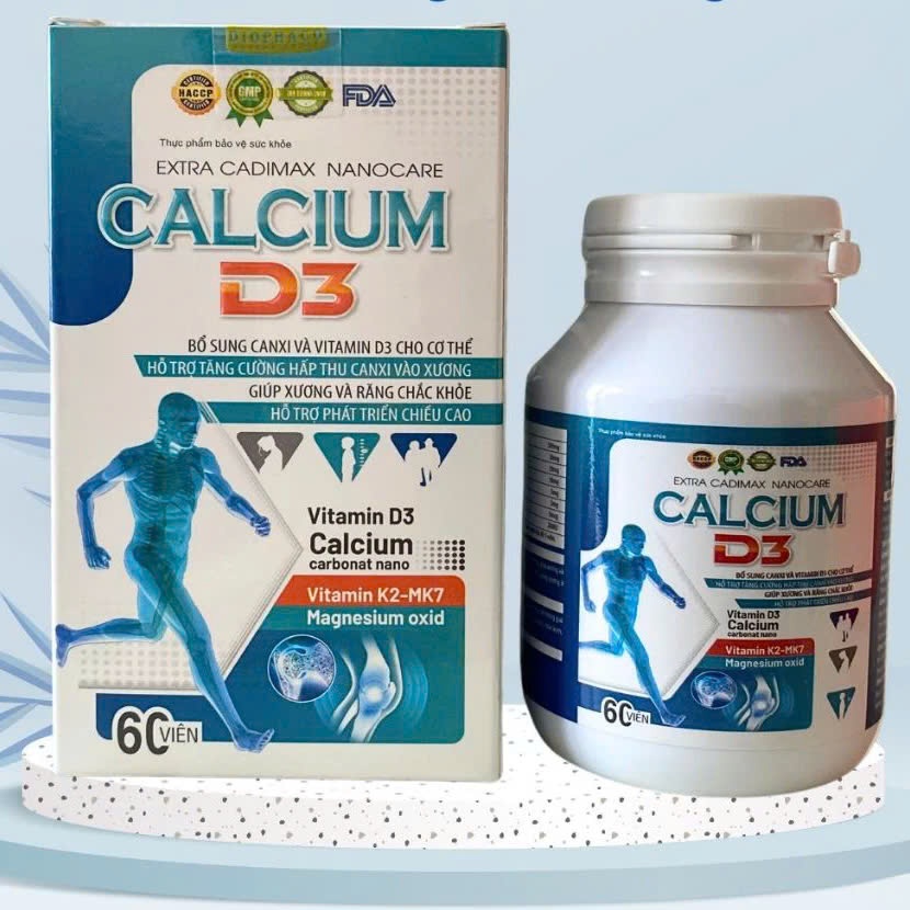 Viên Uống Tăng Chiều Cao CALCIUM D3 Bổ Sung Canxi D3 Giúp Cho Xương ...