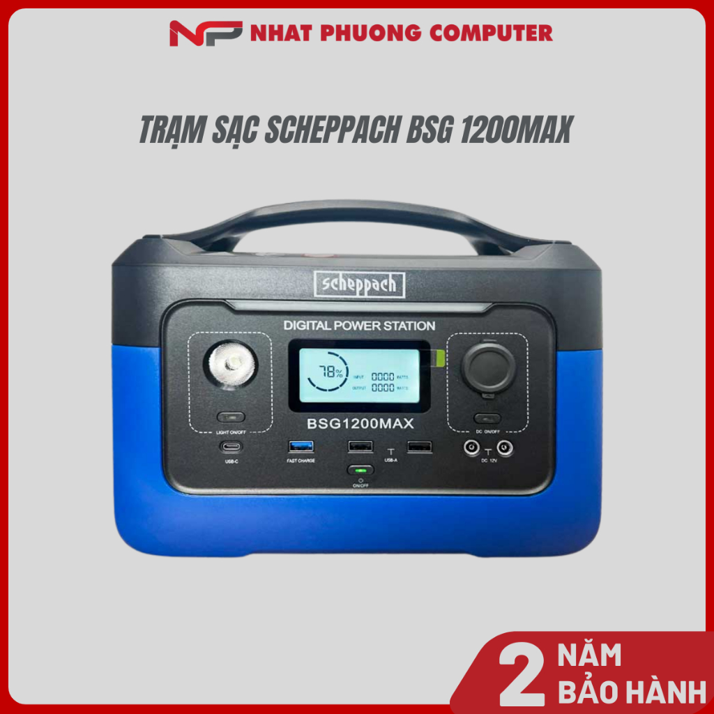 Trạm Điện Thông Minh SCHEPPACH BSG 1200MAX - Bảo hành 02 Năm | Shopee ...