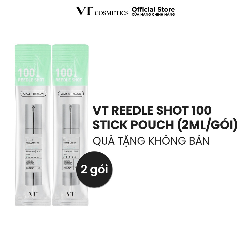 [QUÀ TẶNG KHÔNG BÁN] 2 gói tinh chất vi kim VT Reedle shot 100 Stick Pouch (2ml/gói) | Shopee ...