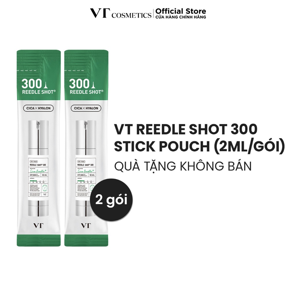 [QUÀ TẶNG KHÔNG BÁN] 2 gói tinh chất vi kim VT Reedle shot 300 Stick ...