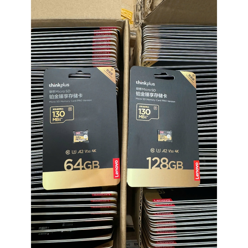 Thẻ nhớ 64G 128G Micro SD ThinkPlus Lenovo bản Pro 130mb/s V30 U3 C10 | Shopee Việt Nam