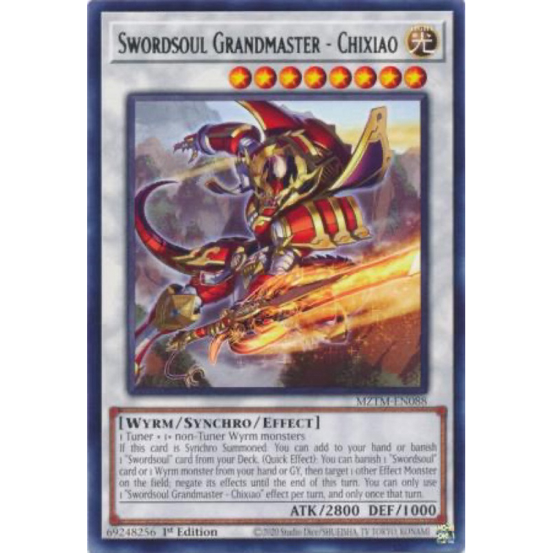 thẻ bài yugioh chính hãng Swordsoul Grandmaster - Chixiao - MZTM-EN088 ...