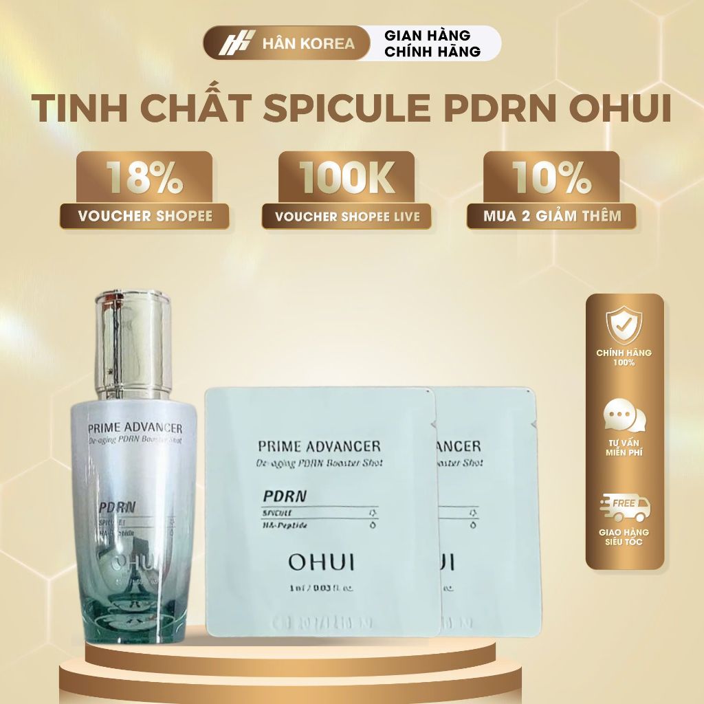 Combo 30 gói sample tinh chất Spicule PDRN Ohui 1ML căng bóng da và chống lão hóa - Hân Korea ...