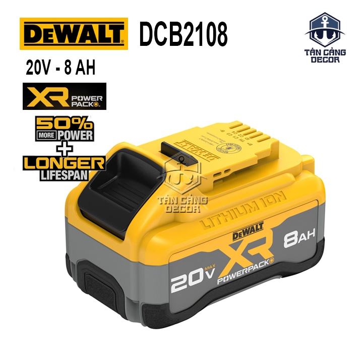 Pin Powerpack 20V 8.0Ah DeWalt DCB2108 | Shopee Việt Nam
