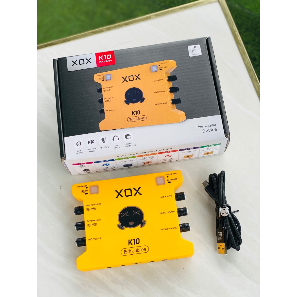 Sound card XOX K10 phiên bản 2025 jubilee - nâng cấp mới nhất 15th ...