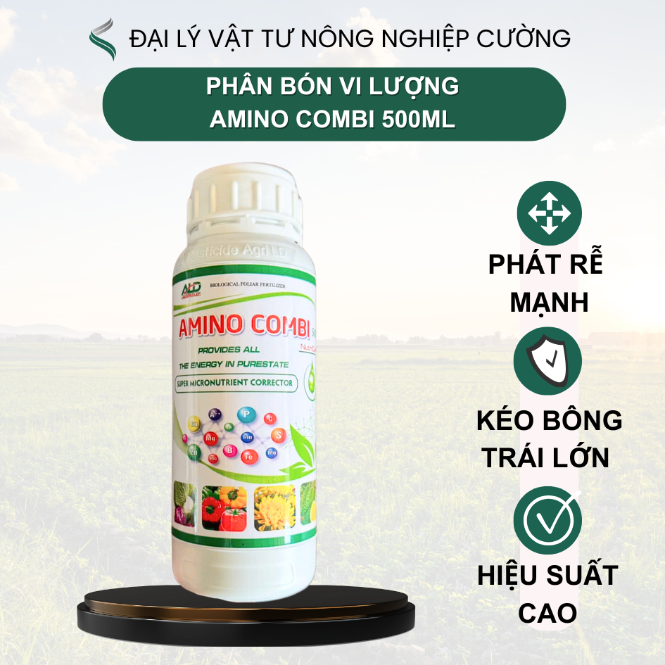 Phân Bón Vi Lượng Amino Combi Kích Thích Sinh Trưởng 500ml | Shopee ...