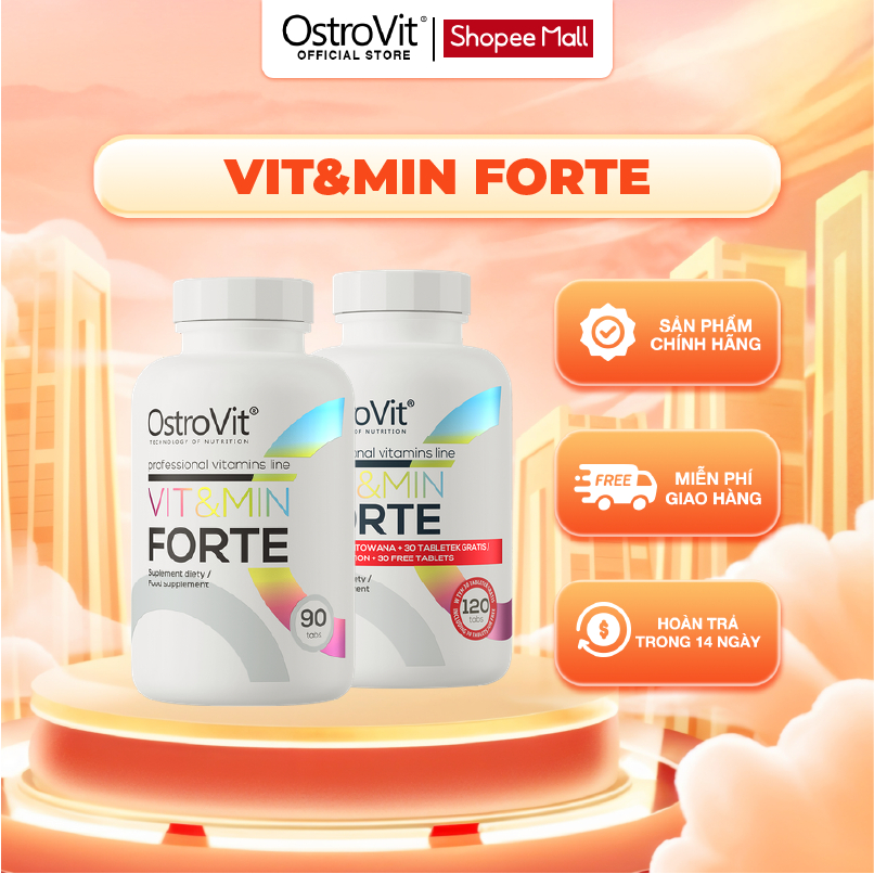 Viên Uống Đa Vitamin OstroVit Vit&Min Forte 90 Viên | Bổ Sung Vitamin ...