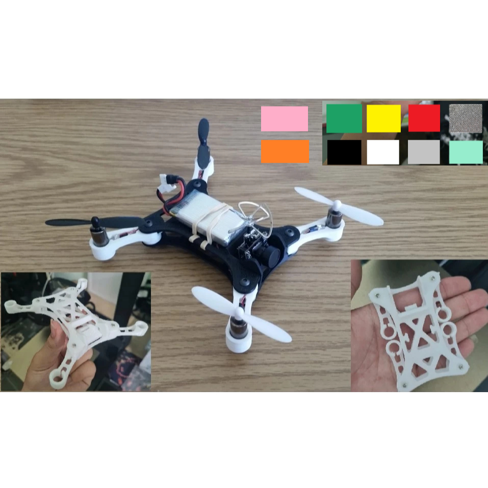 Khung máy bay Drone Micro FPV Có thể gấp gọn, nhiều màu sắc tự chọn ...
