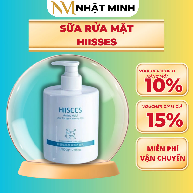 COMBO 2 Sữa Rửa Mặt HIISEES Amino Trong Suốt Giúp Dưỡng Ẩm, Làm Sạch ...