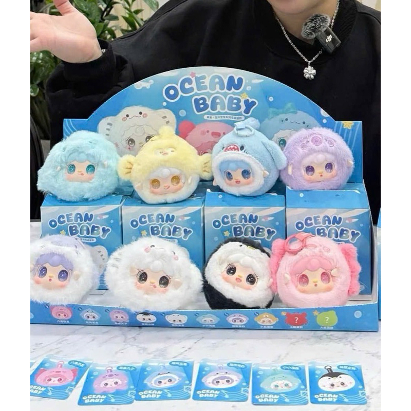 Blind Box Yooki Hải Sản siêu dễ thương, Yooki Ocean Baby V6,1 box ngẫu ...