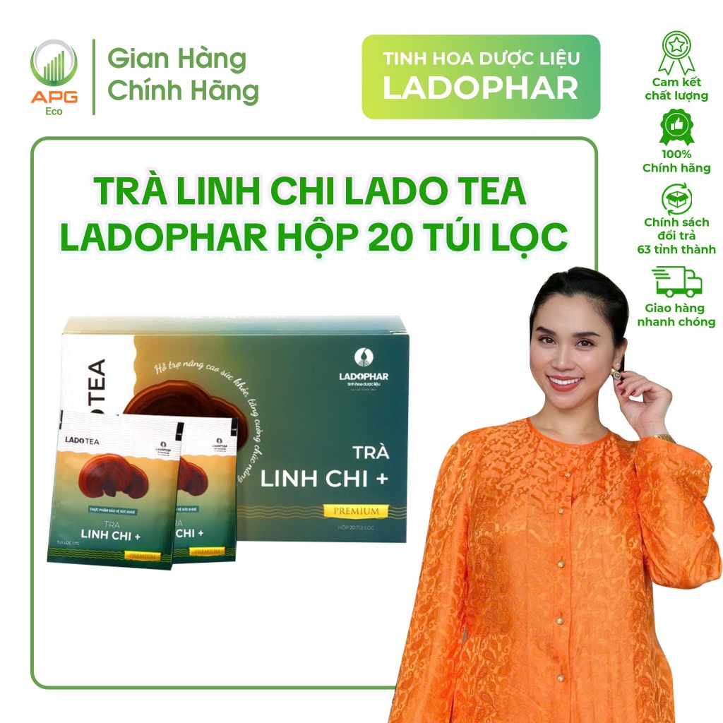 Hộp Trà Linh Chi Lado Tea Túi Lọc Hộp 20 Túi Lọc Giúp Hỗ Trợ Tăng Cường ...