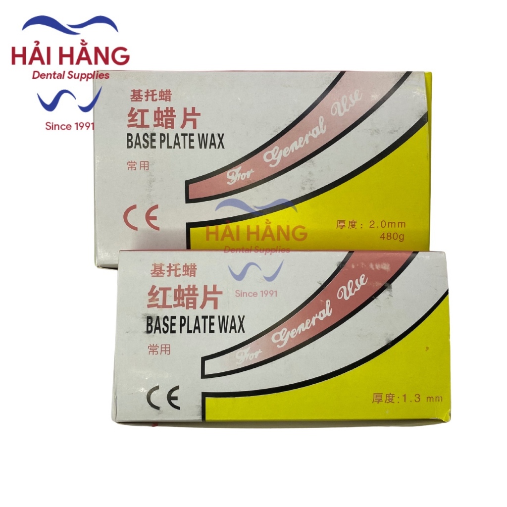 Sáp lá nha khoa Base Plate Wax - Sáp lấy dấu khớp cắn (250g/480g ...