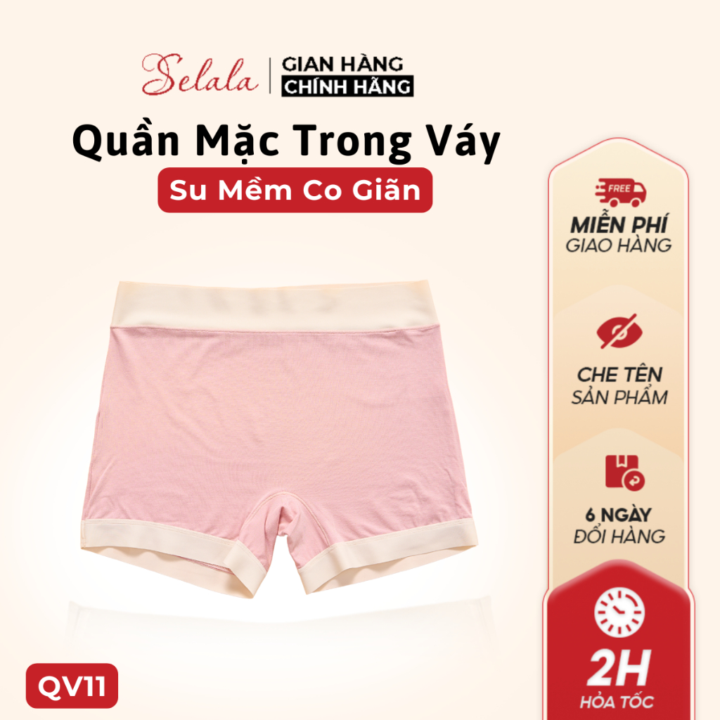 Quần Mặc Trong Váy Selala Dáng Ngắn Không Lộ Viền Su QV11 | Shopee Việt Nam