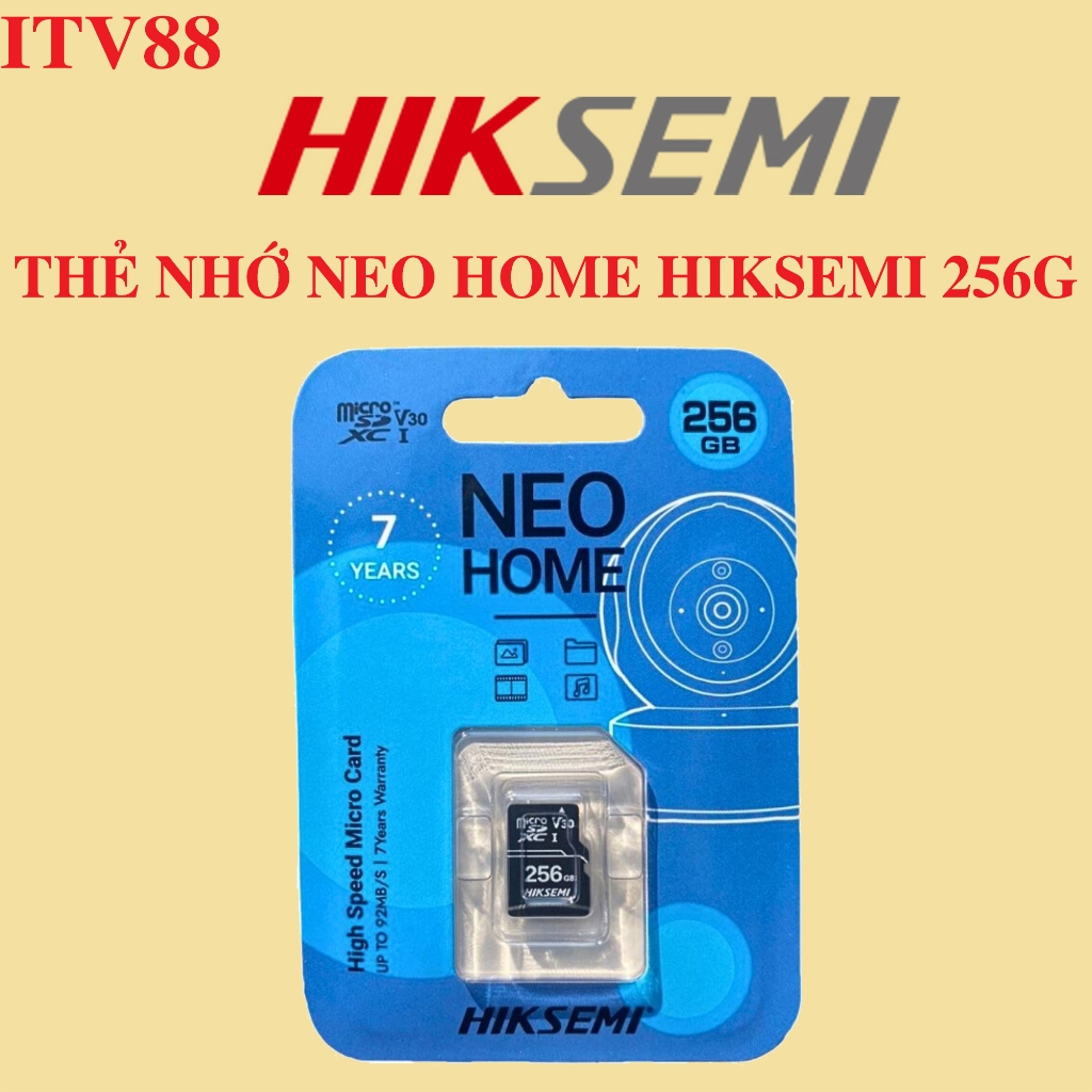 THẺ NHỚ MICROSD HIKSEMI NEO HOME 256GB-128GB-64GB-32GB I BẢO HÀNH 7 NĂM | Shopee Việt Nam