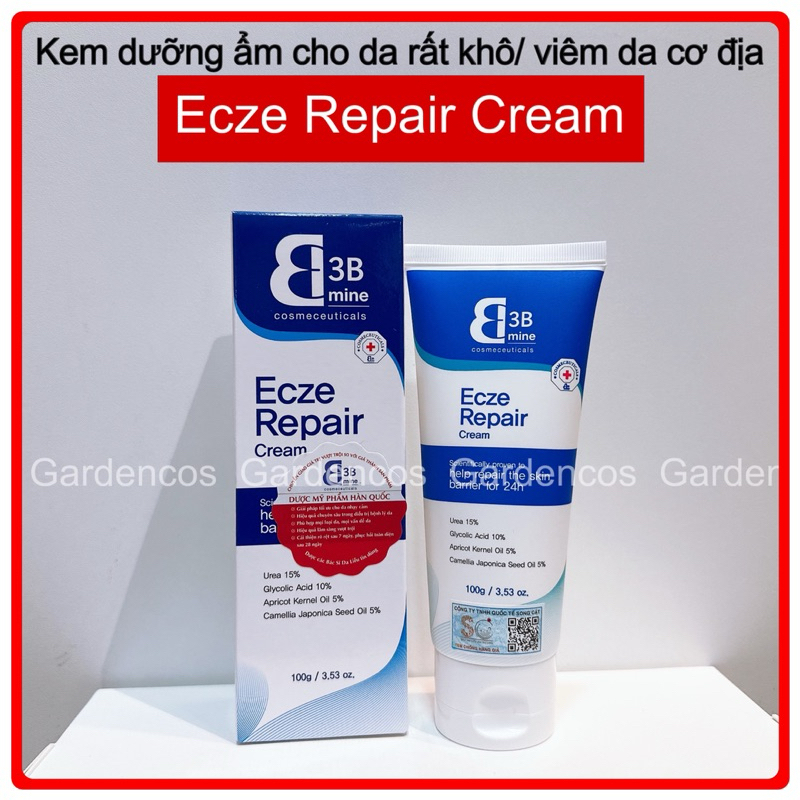 3BMINE ECZE REPAIR CREAM Kem Dưỡng Ẩm Chuyên Sâu Cho Da Rất Khô Và Viêm Da Cơ Địa 100G ...