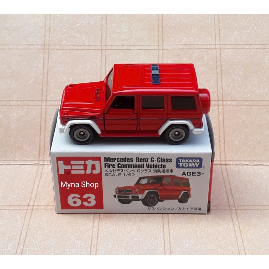 Mô hình xe tomica, No.63 Mercedes-Benz G-Class Fire Command Vehicle (có ...