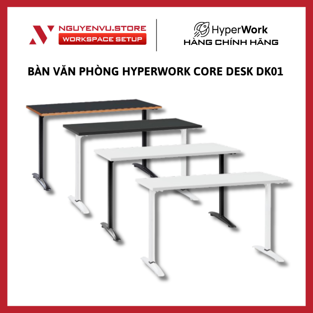 Bàn văn phòng HyperWork Core Desk DK01 - Bàn làm việc, bàn học tập - Hàng Chính Hãng | Shopee ...