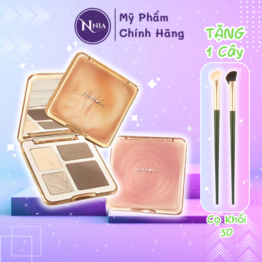 Bảng phấn bắt sáng và tạo khối JUDYDOLL - Highlighter Contour Palette ...