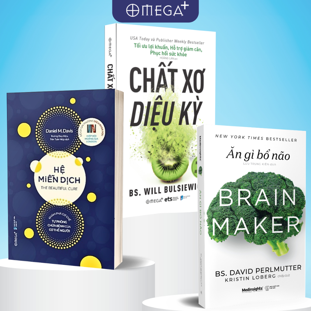 Bộ Sách Chất Xơ Diệu Kỳ: Tối Ưu Lợi Khuẩn + Hệ Miễn Dịch + Ăn Gì Bổ Não ...