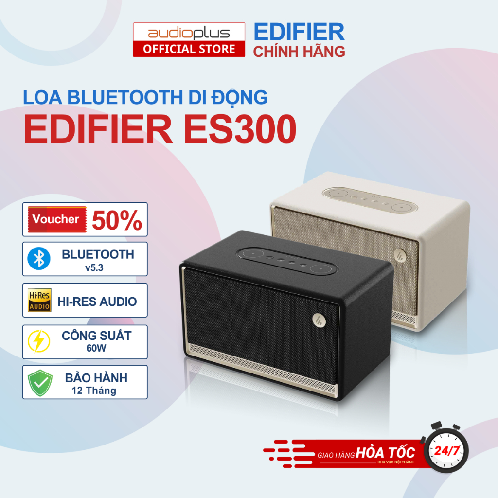 Loa bluetooth di động EDIFIER ES300 - Công suất 60W RMS - Bluetooth 5.3 ...