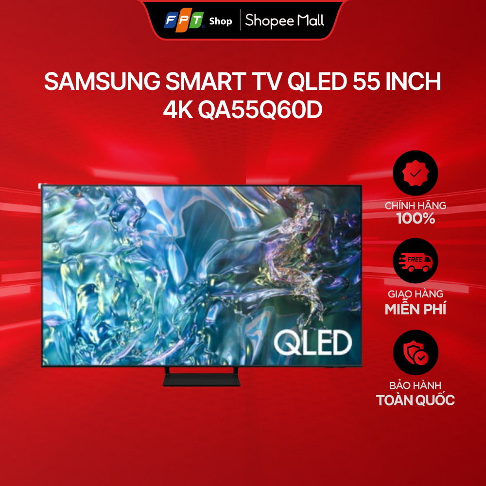 [CHÍNH HÃNG] Smart Tivi Samsung QLED 4K 55 inch QA55Q60D | Shopee Việt Nam