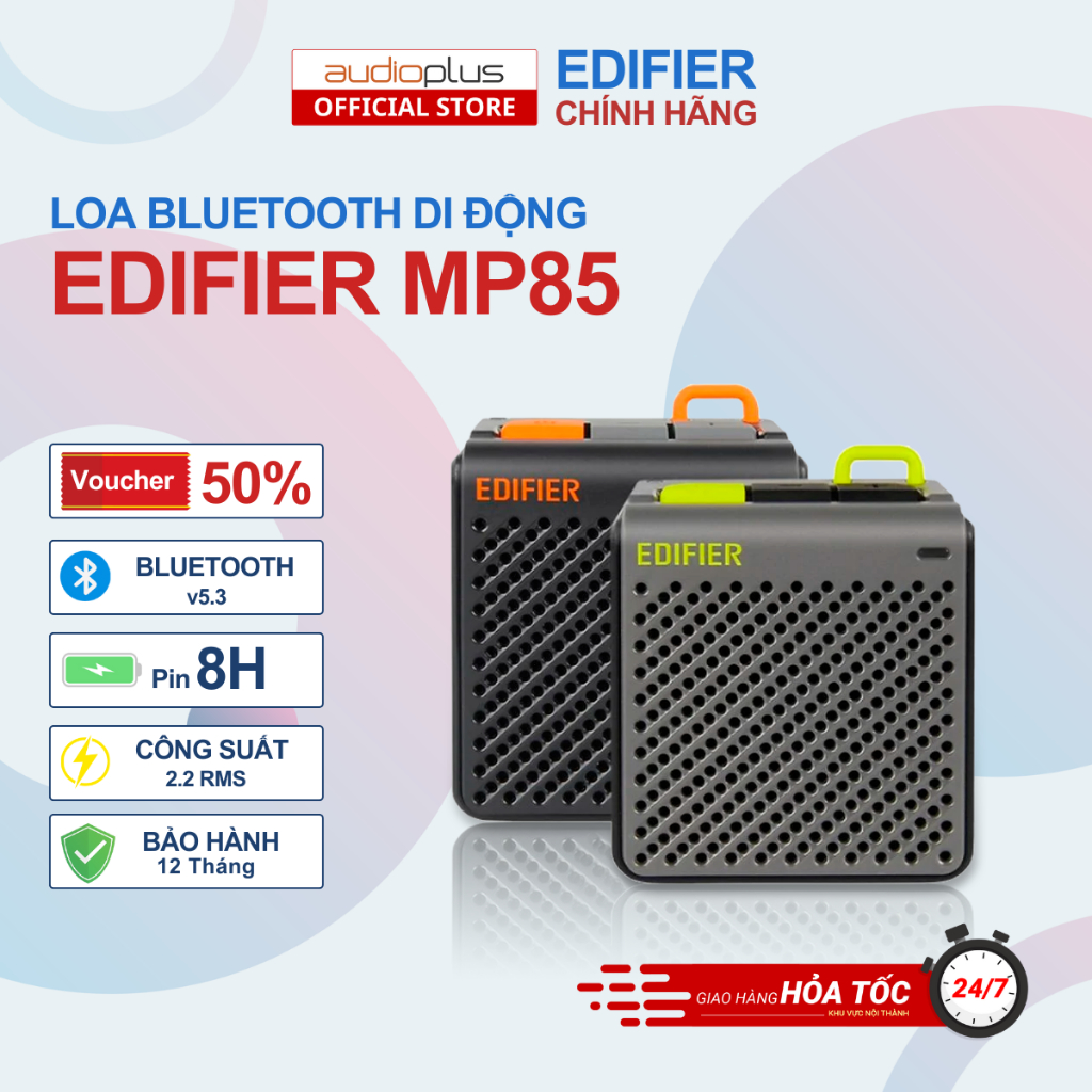 Loa bluetooth di động EDIFIER MP85 - BT v5.3 - Siêu nhỏ nhẹ chỉ 70g ...