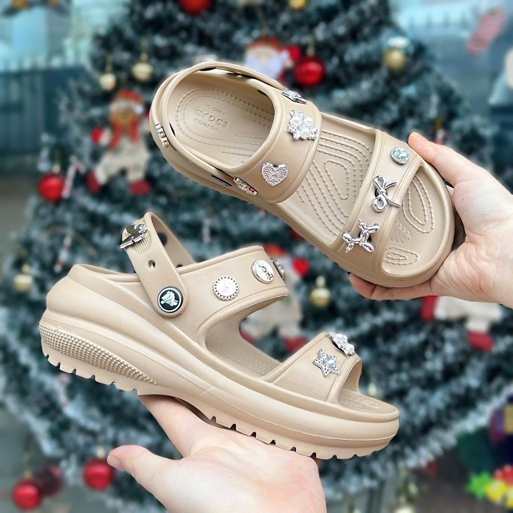 Sandal Mega Crush 🎁10 STICKER 3D+TẶNG VỚ 🎁 Giày Cross Clog Bella Nữ đế ...