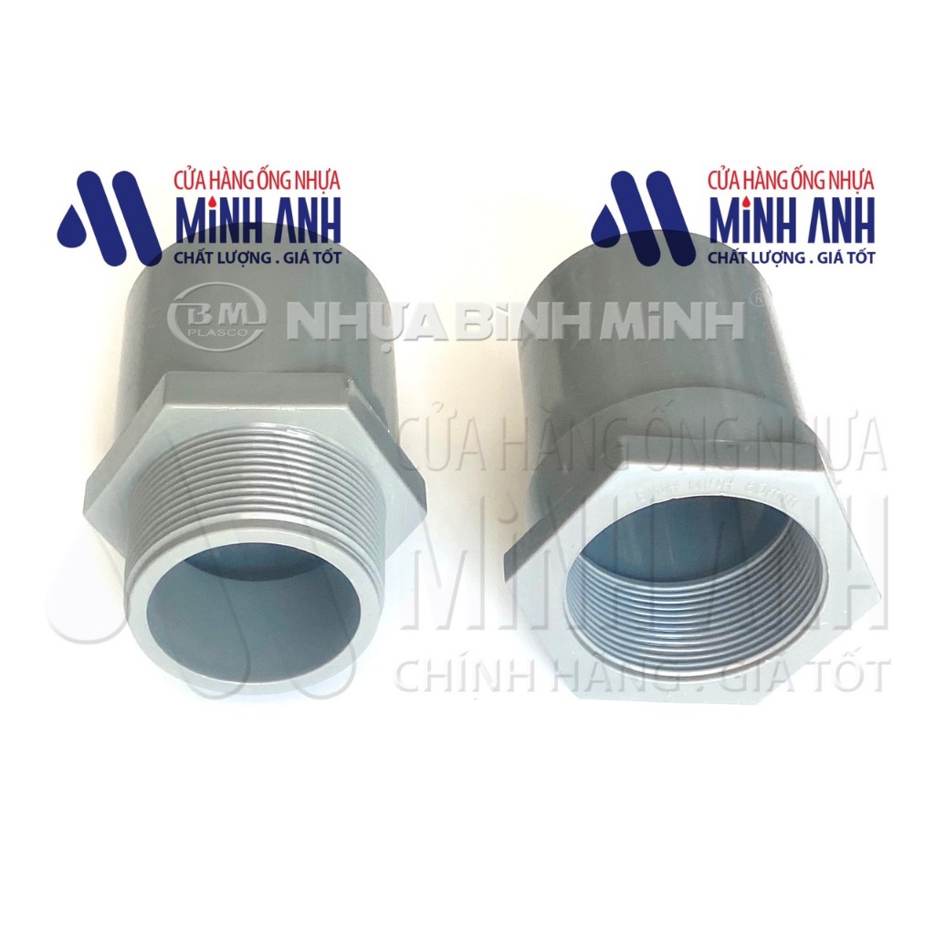 Nối Ren Trong- Ren Ngoài Size60-90 U-Pvc NHỰA BÌNH MINH. | Shopee Việt Nam