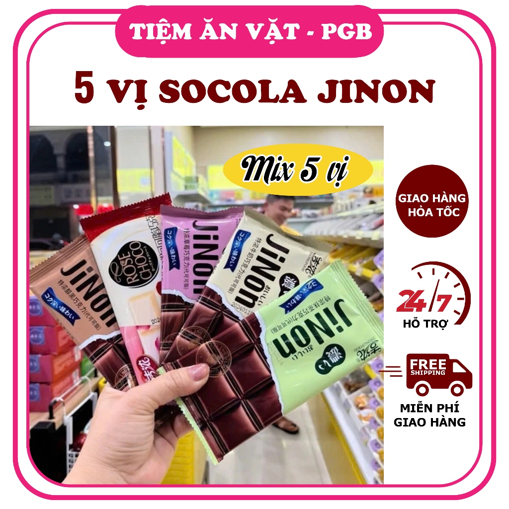 [ Sẵn_Giá sỉ ] 5 VỊ Socola JINON -Socola Mix Đủ Vị Matcha, Hoa Hồng ...
