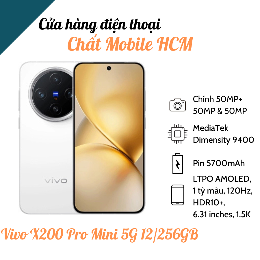 Điện Thoại Vivo X200 Pro Mini 5G 12/256GB Máy Nguyên Seal Full Box ...
