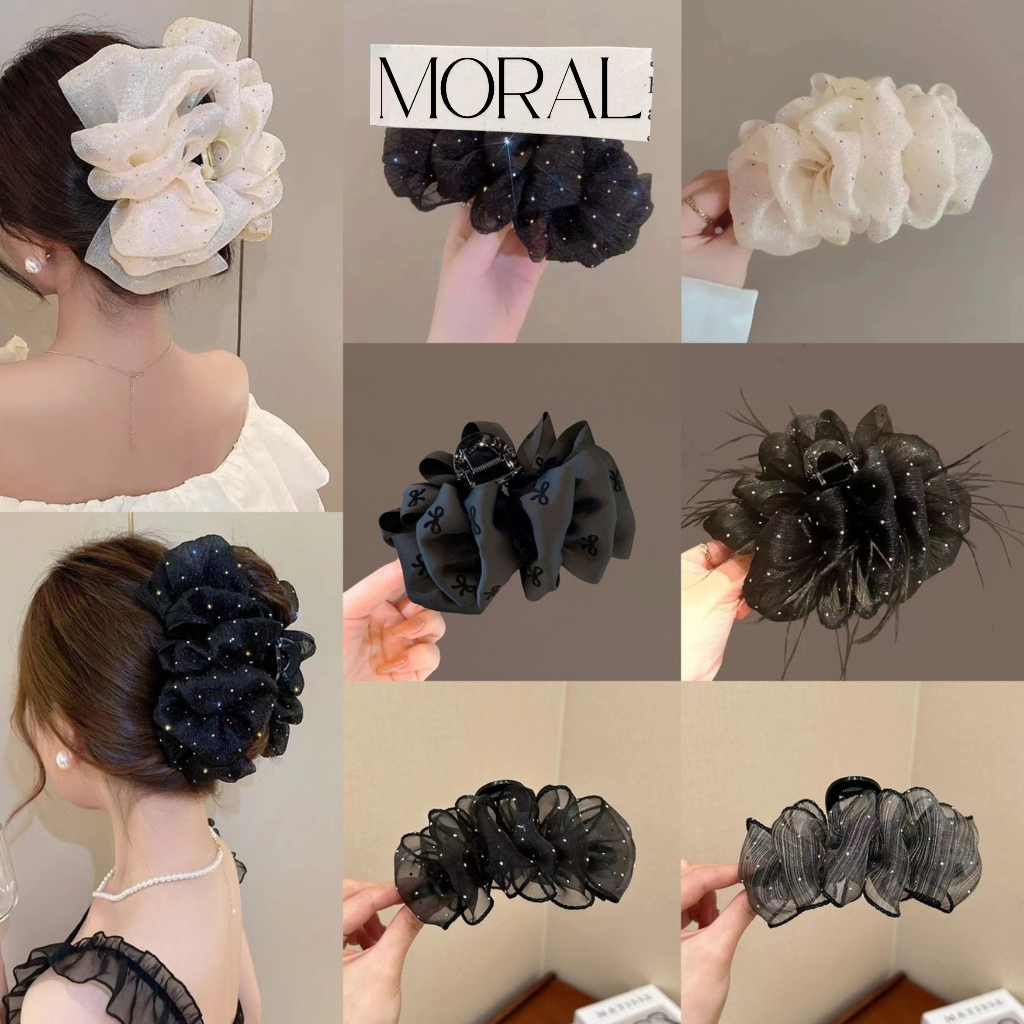 Kẹp Tóc Nơ Tiểu Thư Moral Cặp Tóc Nơ Tiểu Thư Size 13cm Phong Cách Hàn ...