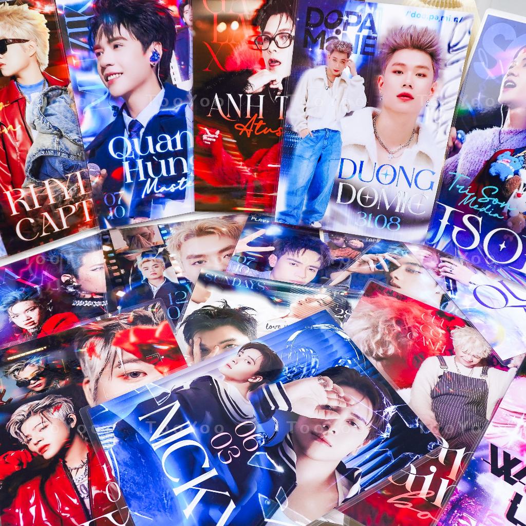 Poster IDOL size A4 21 x 30cm ép plastic chống nước TooYoo BK01649 ...