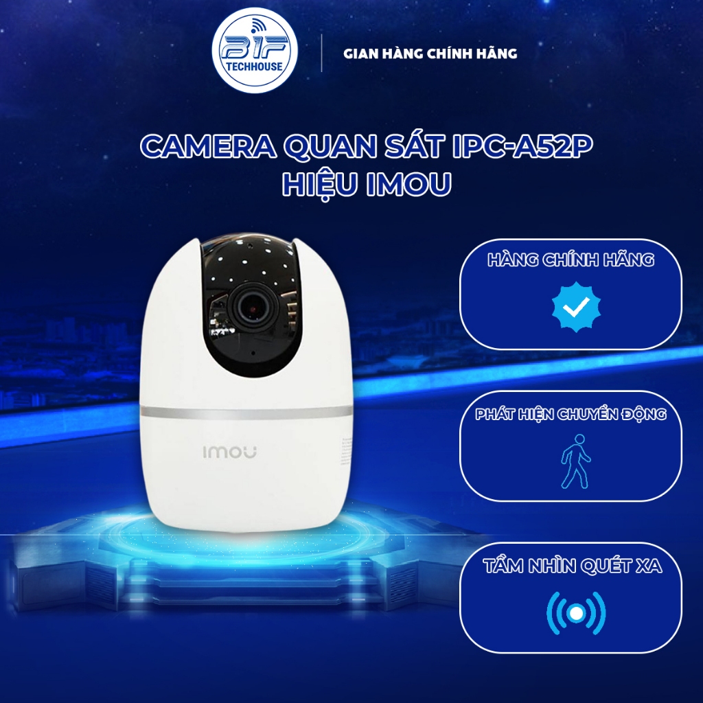 Camera IMOU A52 - Camera An Ninh 5MP, Xoay 360 Độ, Đàm Thoại 2 Chiều ...