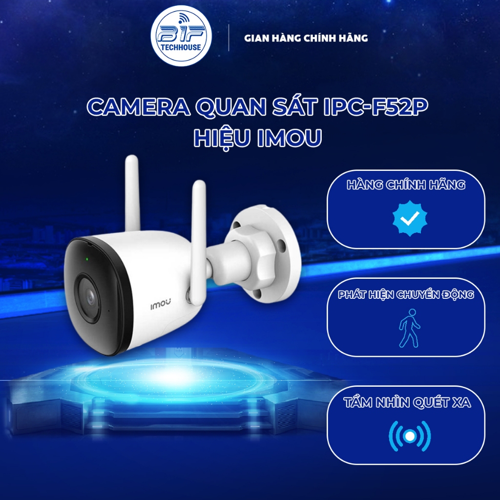 Camera Wifi Ngoài Trời IMOU IPC-F52P 5MP – Quan Sát Sắc Nét, Cảnh Báo ...