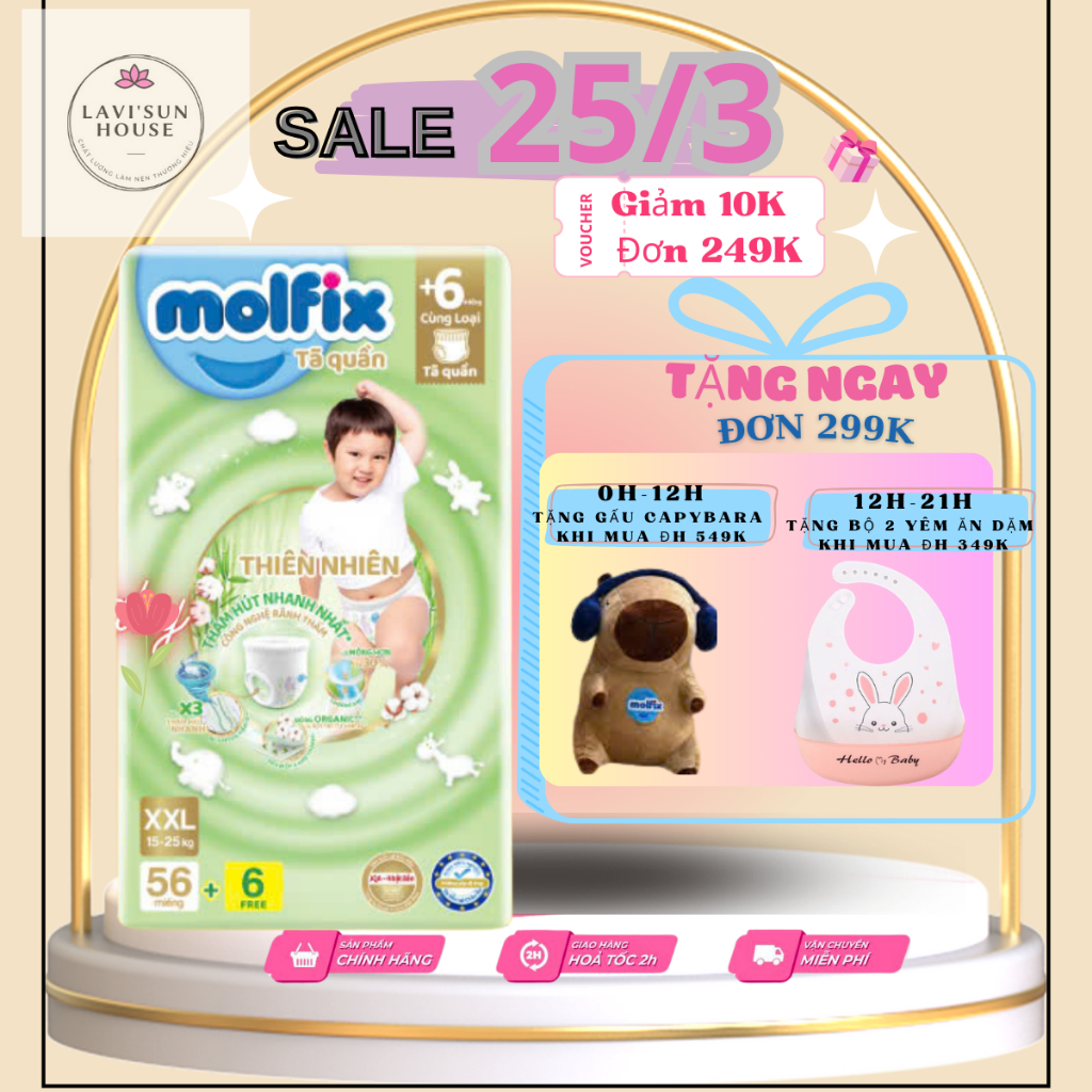 (MUA 2GÓI TẶNG 2YẾM )Tã/bĩm Quần Molfix M76+6/ L68+6/ XL62+6/XXL56+6 mẫu mới chính hãng | Shopee ...