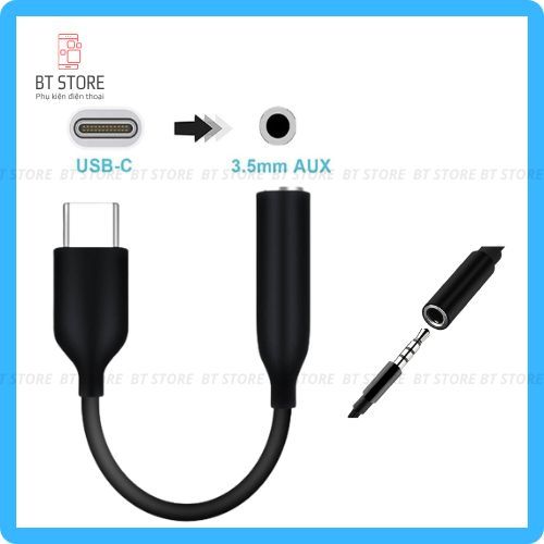 Jack chuyển đổi samsung, dây chuyển đổi type c sang jack 3.5mm hỗ trợ nghe gọi âm thanh chuẩn ...