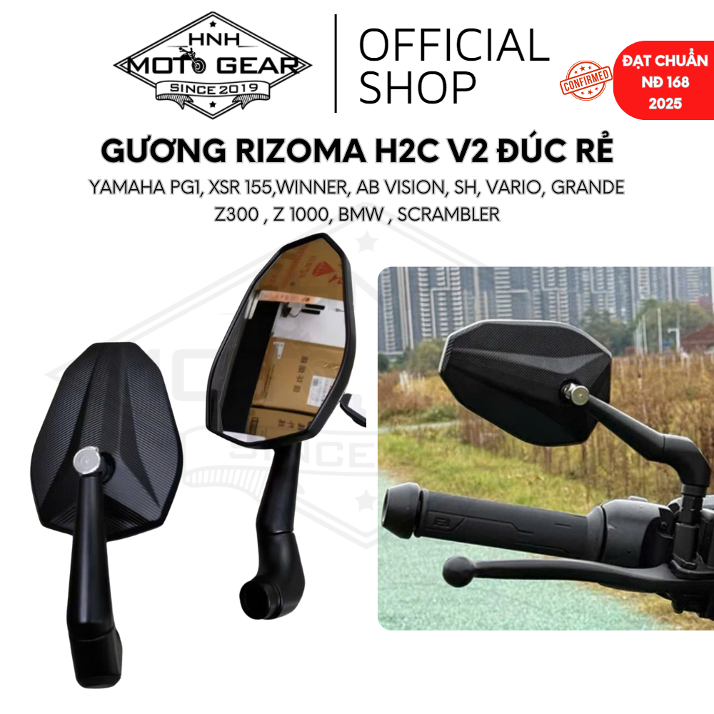Gương M.View V2 H2C V2 RẺ PG1, XSR ,Winner, AB Vision, SH, Vario ...