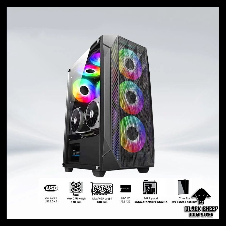 Vỏ Case COOLERPLUS EB02 (SẴN 3 FAN LED) | Shopee Việt Nam