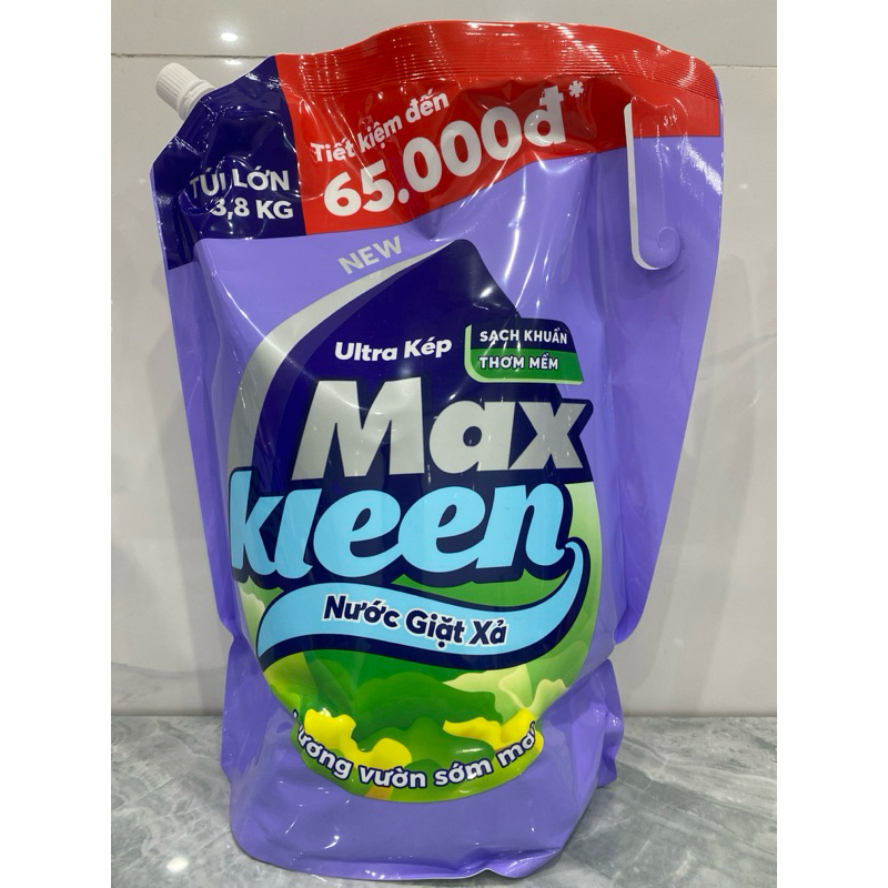 Nước Giặt Xả MaxKleen hương vườn sớm mai 3,8kg | Shopee Việt Nam