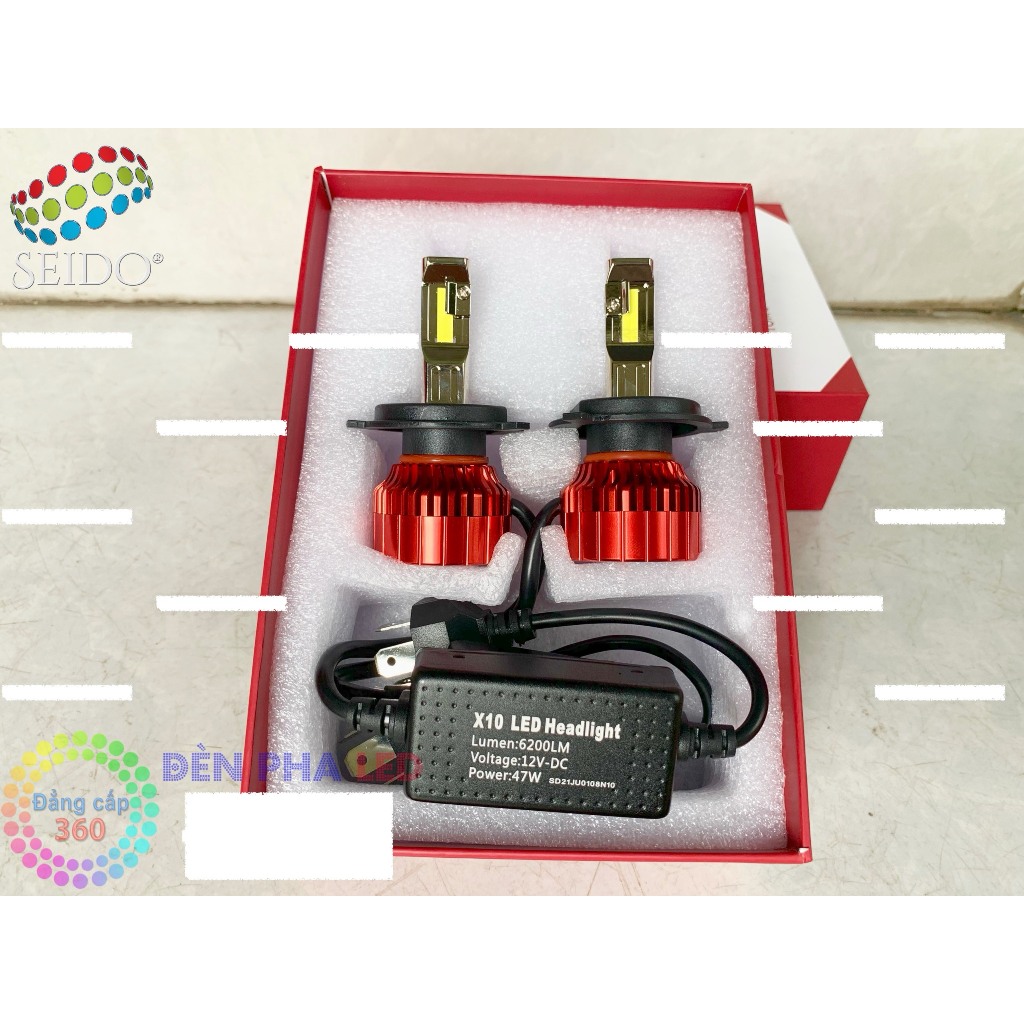 Đèn pha led X10 NEW 2023 47W -sáng mạnh như Z10 Z10s đường cắt chuẩn ...