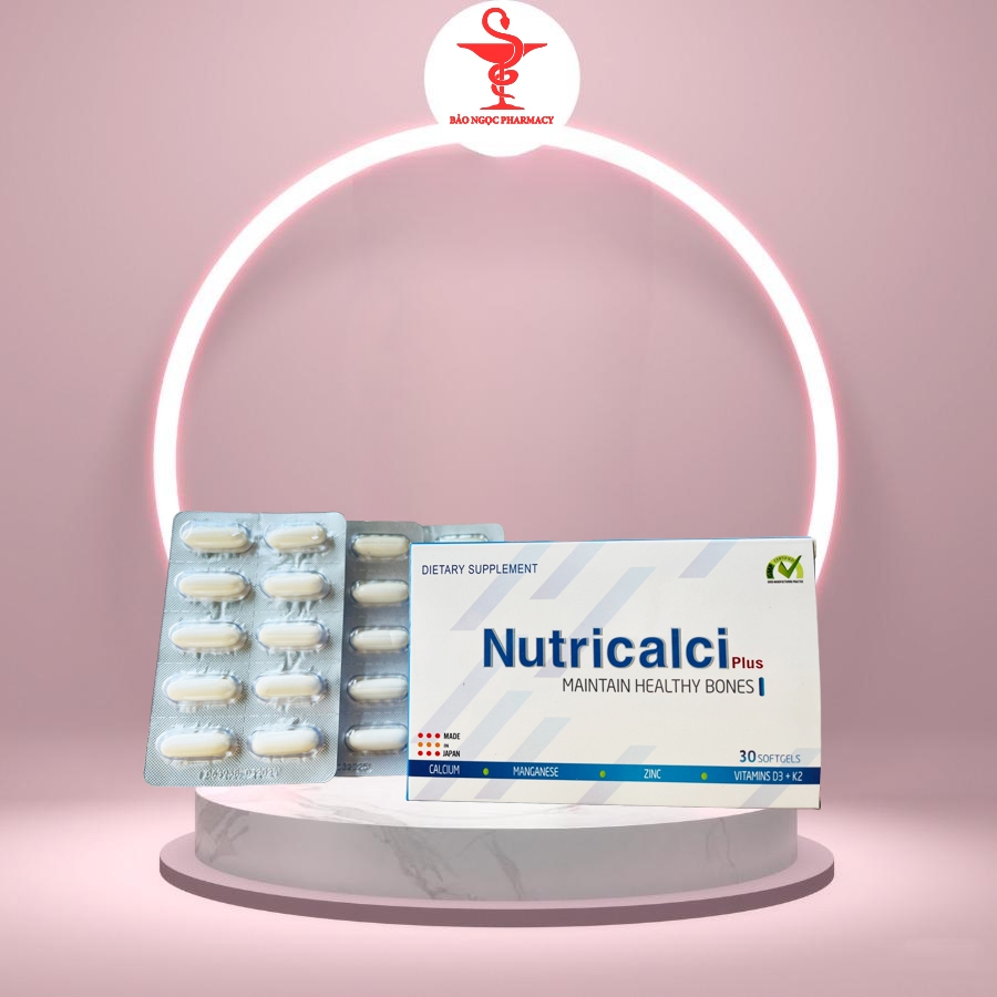 [CHÍNH HÃNG DATE 31/08/2027] Nutricalci Plus Bổ sung Canxi và Vitamin ...