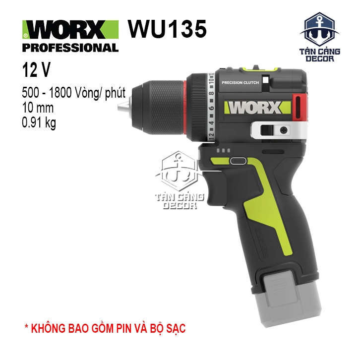 Máy Khoan Dùng Pin 12V Worx WU135 ( Thân Máy ) | Shopee Việt Nam